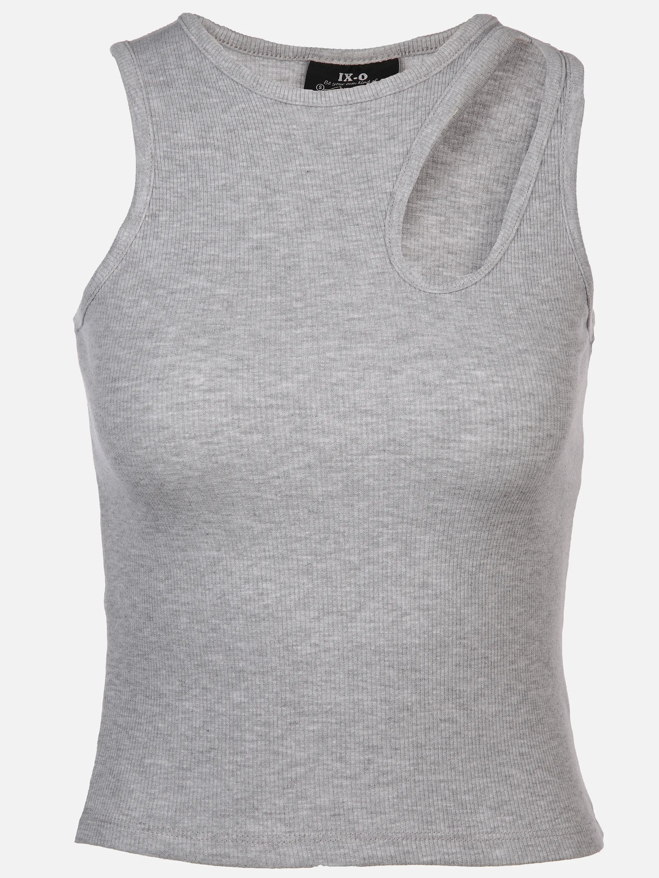 Damen Top mit Cut-outs | GREY MEL | noSize | 890780-greymel