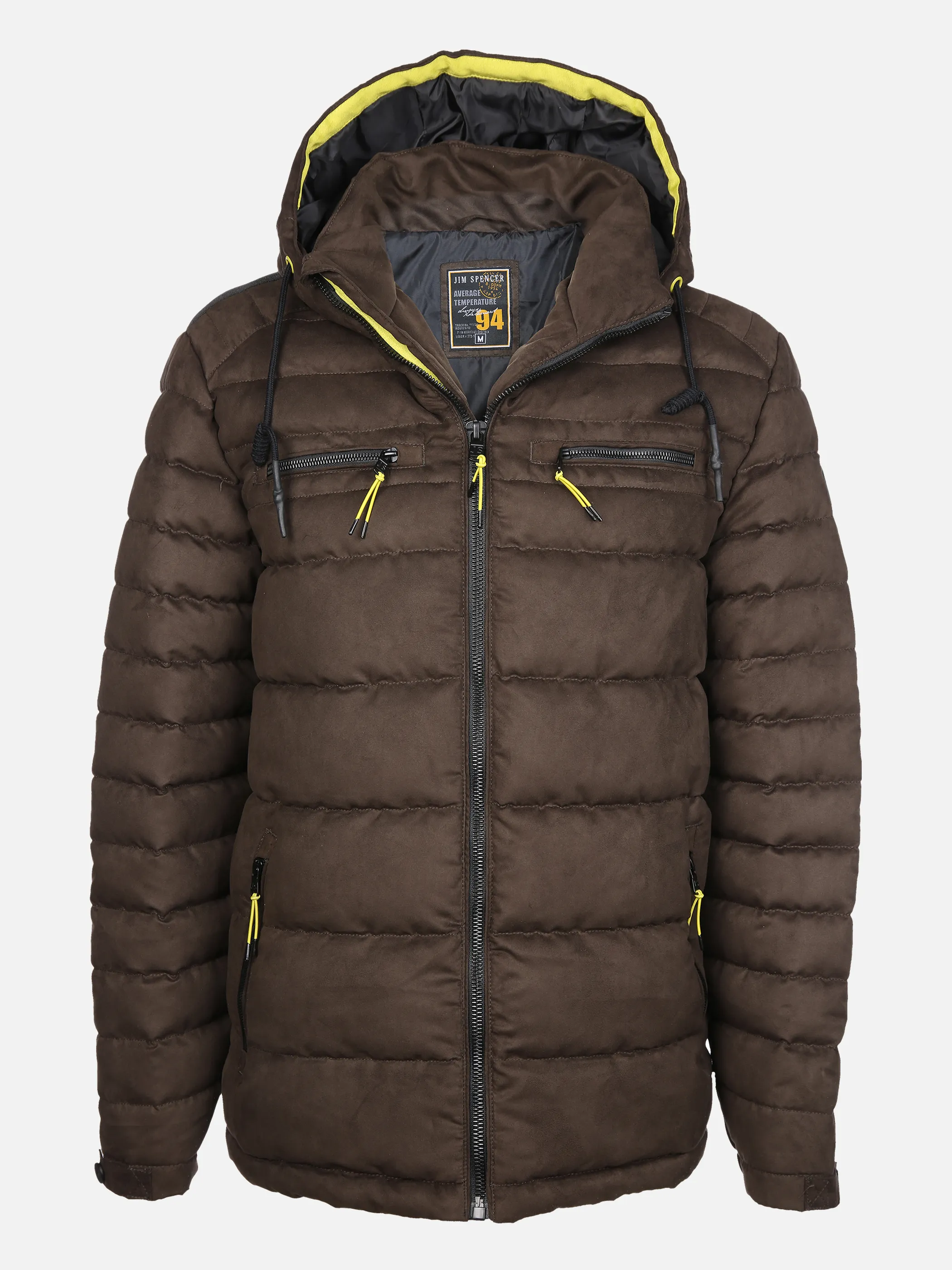 Herren Steppjacke mit Kapuze | KHAKI | noSize | 856100-khaki