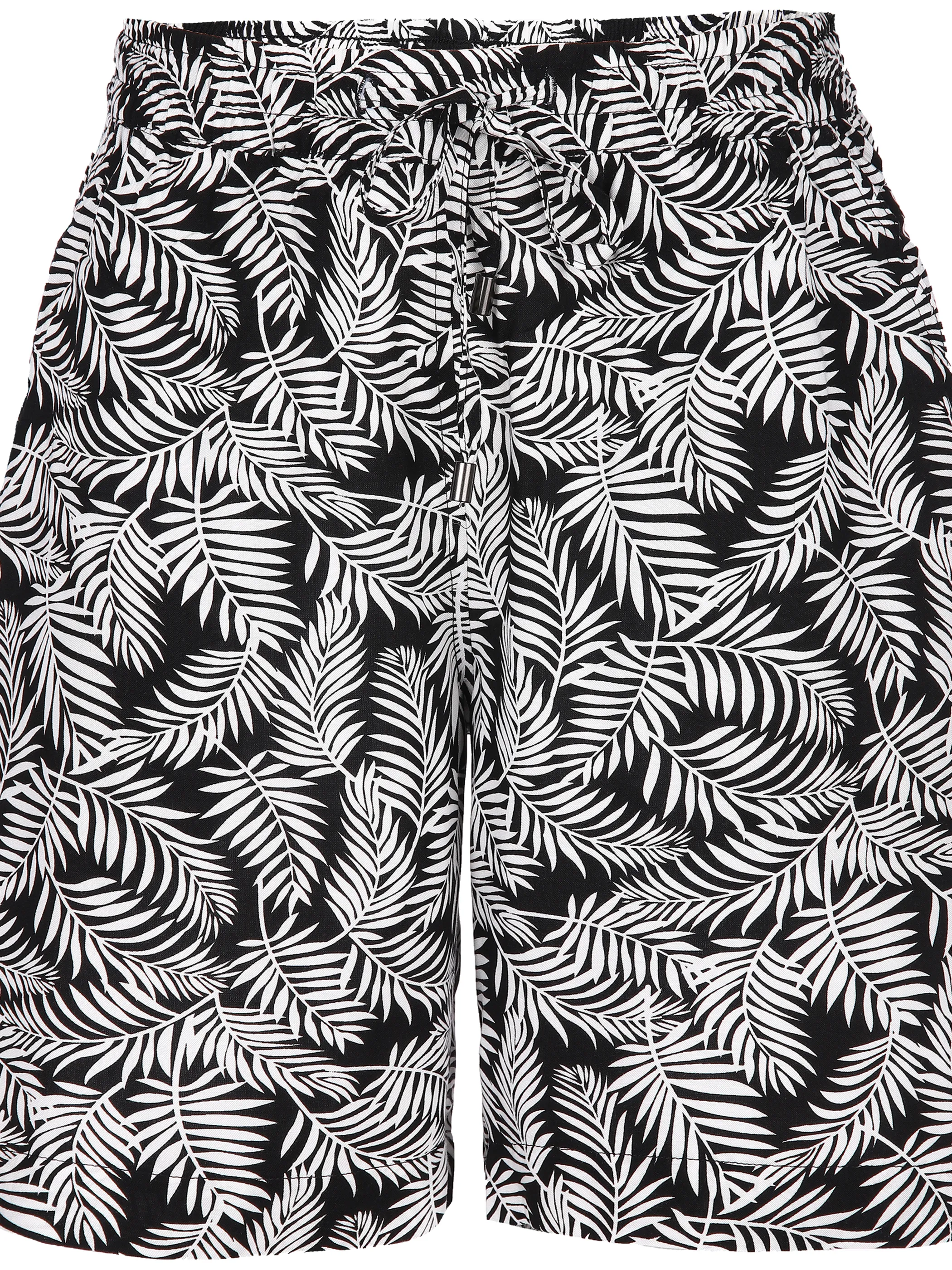 Damen Shorts mit Alloverprint | 44 | 853526-palmleave-17