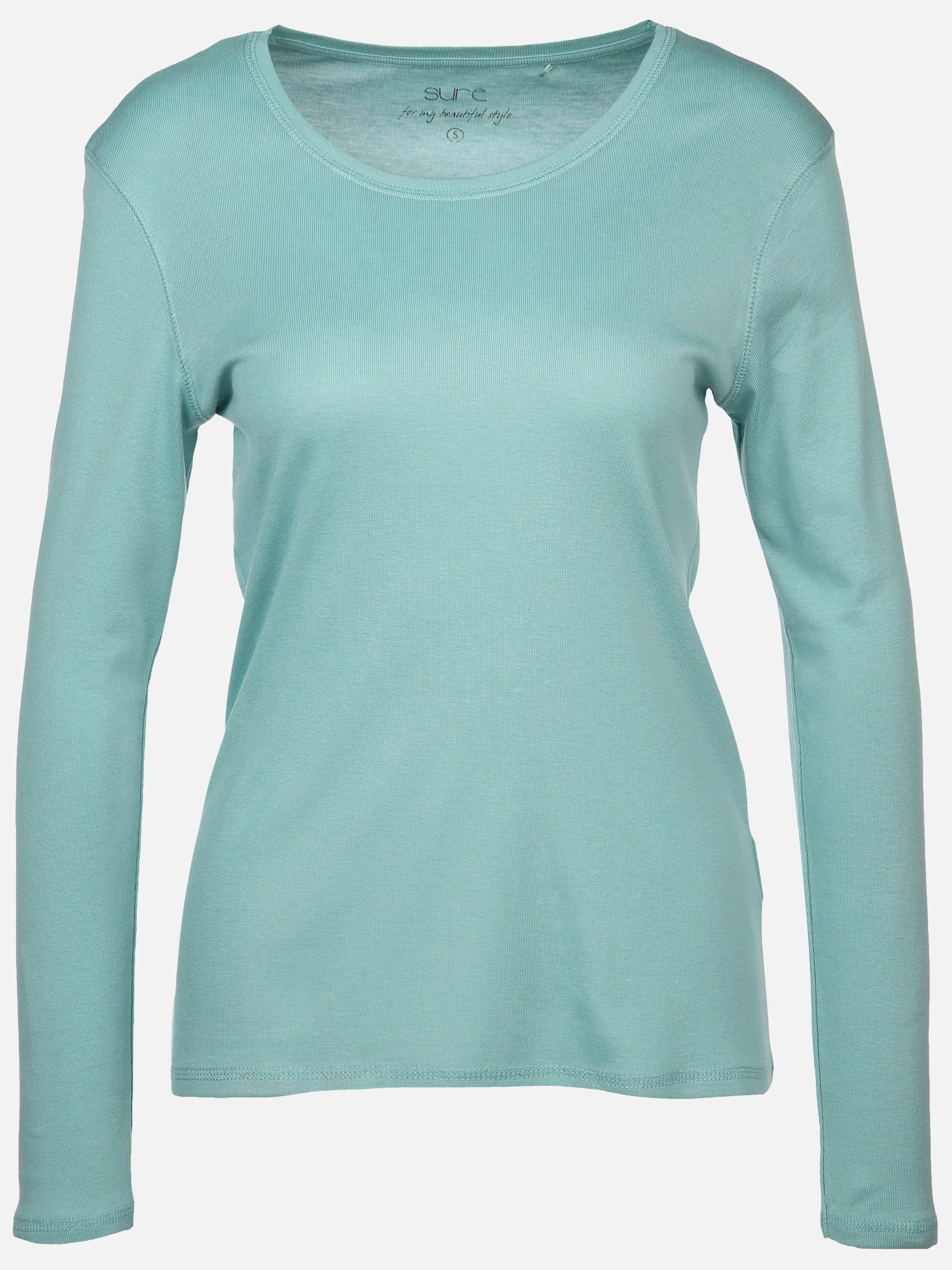 Damen Shirt mit langem Arm | AQUA | noSize | 897614-aqua