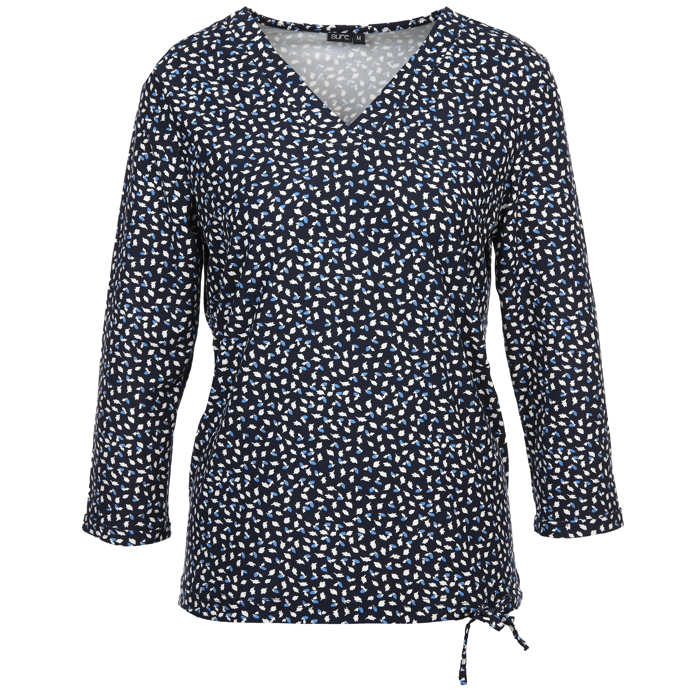 Damen Printshirt mit V-Ausschnitt | NAVY GEM | noSize | 881106-navygem