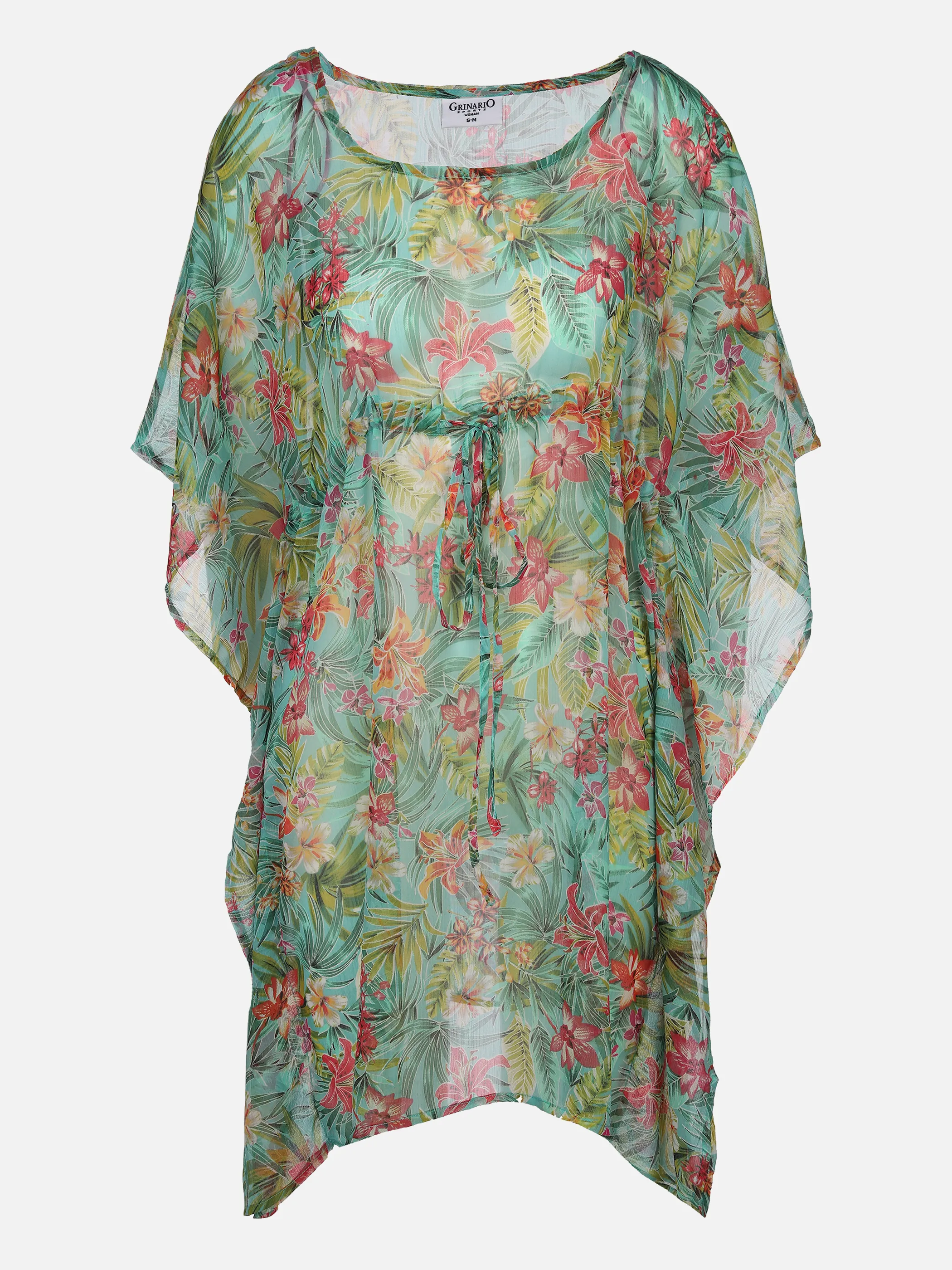 Damen Strand Tunika mit Print | BLAU GEM | noSize | 876802-blaugem