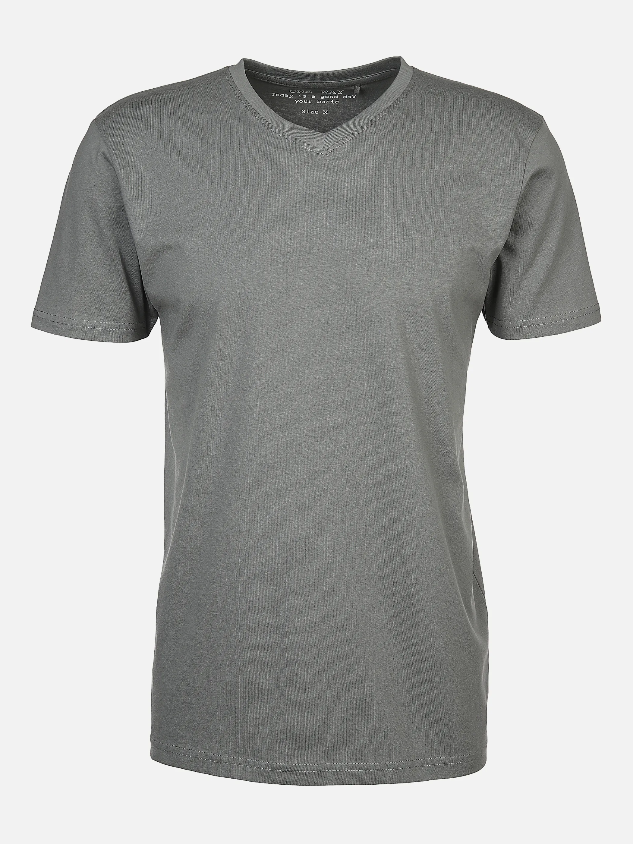 Herren Basic T-Shirt mit V-Ausschnitt | 18-5105TCX | noSize | 883073-185105tcx